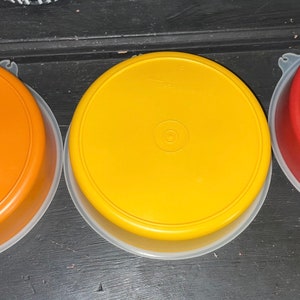 Vintage 1990s Tupperware Cereal Salad Bowl Crafts Storage 1405 Lid 227 ...