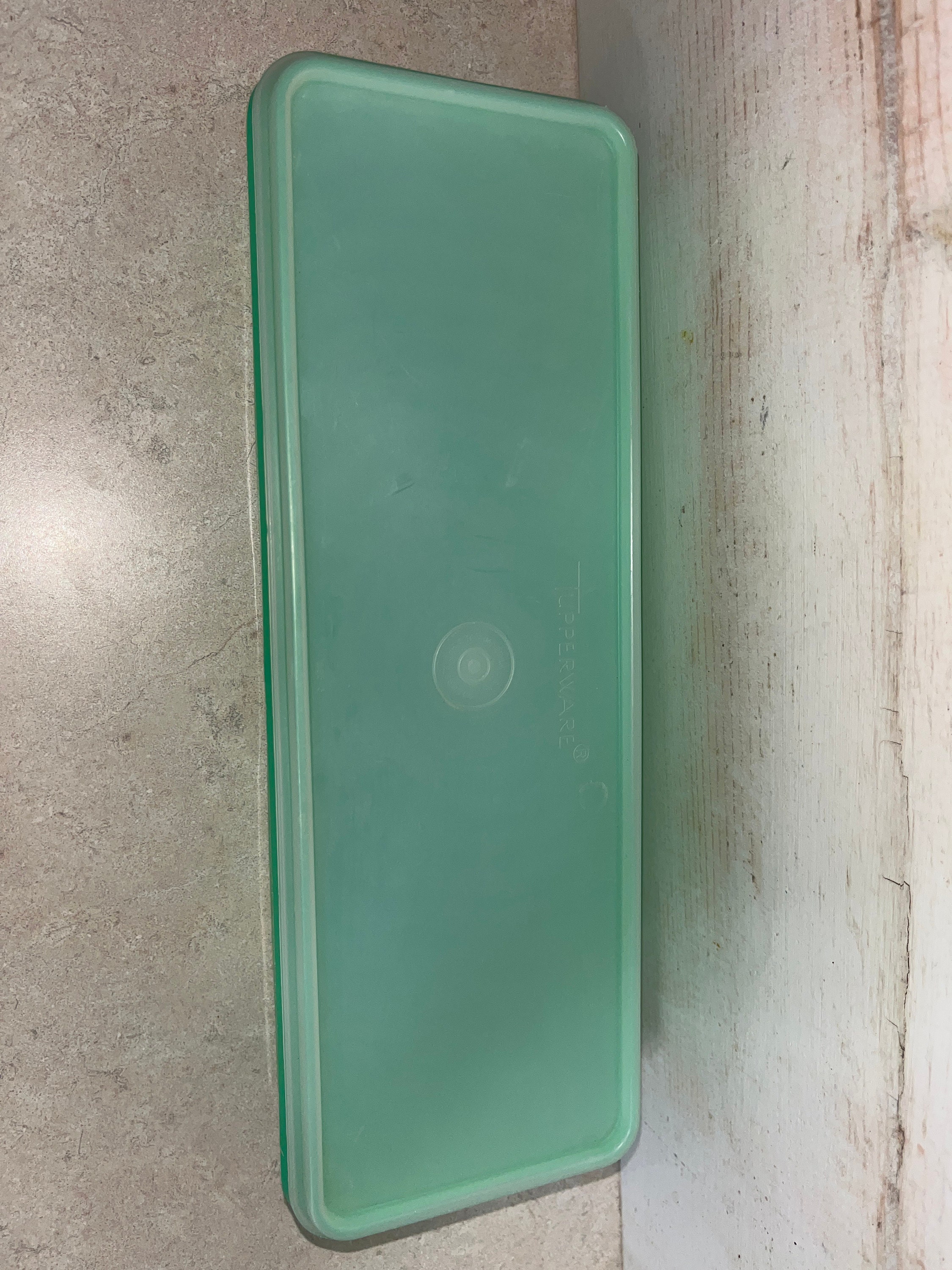 Vintage Tupperware Large Rectangular Plastic Container W/ Lid Jadeite ...