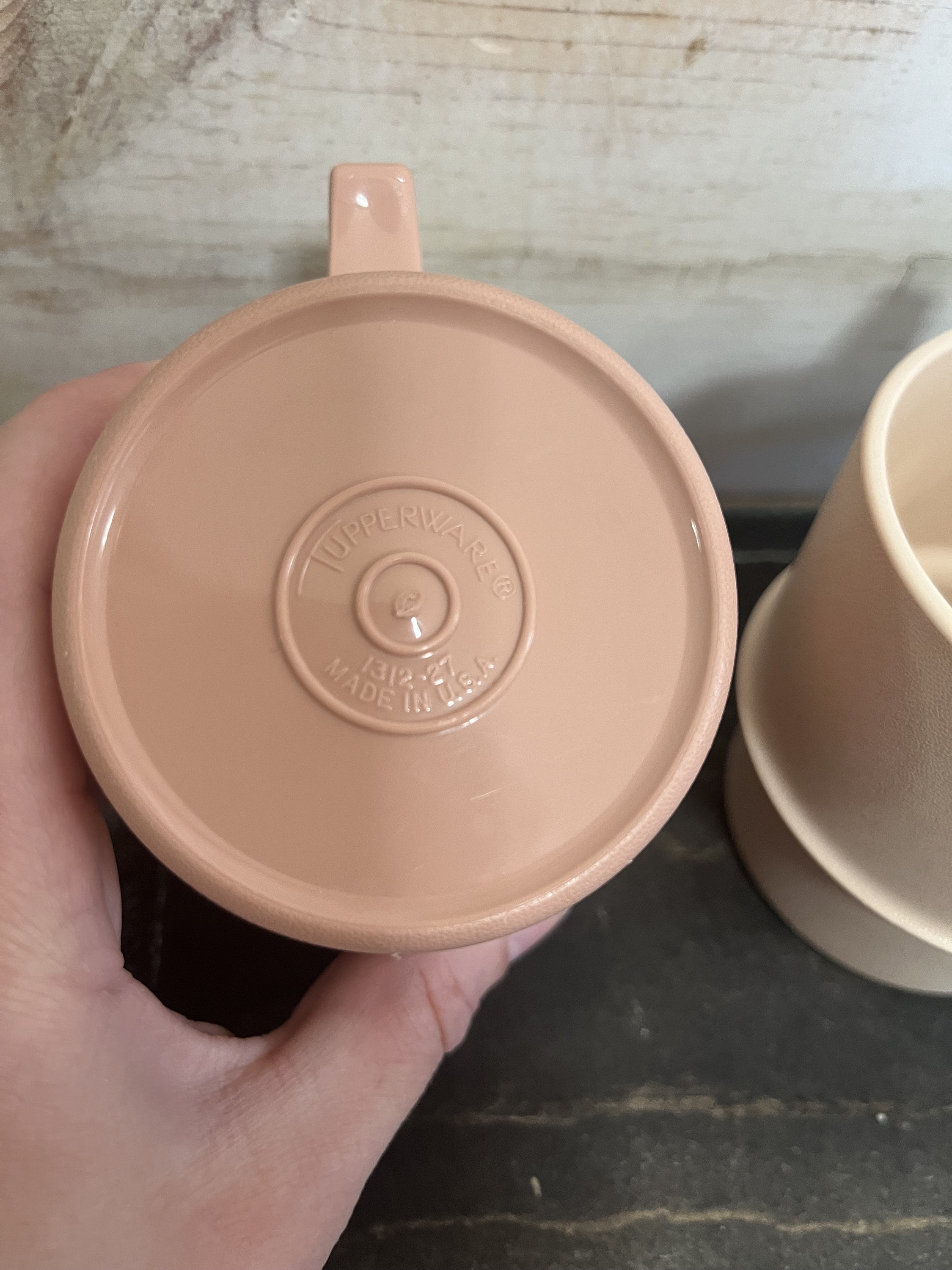 Vintage Lot of 3 Stackable Tupperware Pastel Mugs, Made in USA, 1312-27 ...