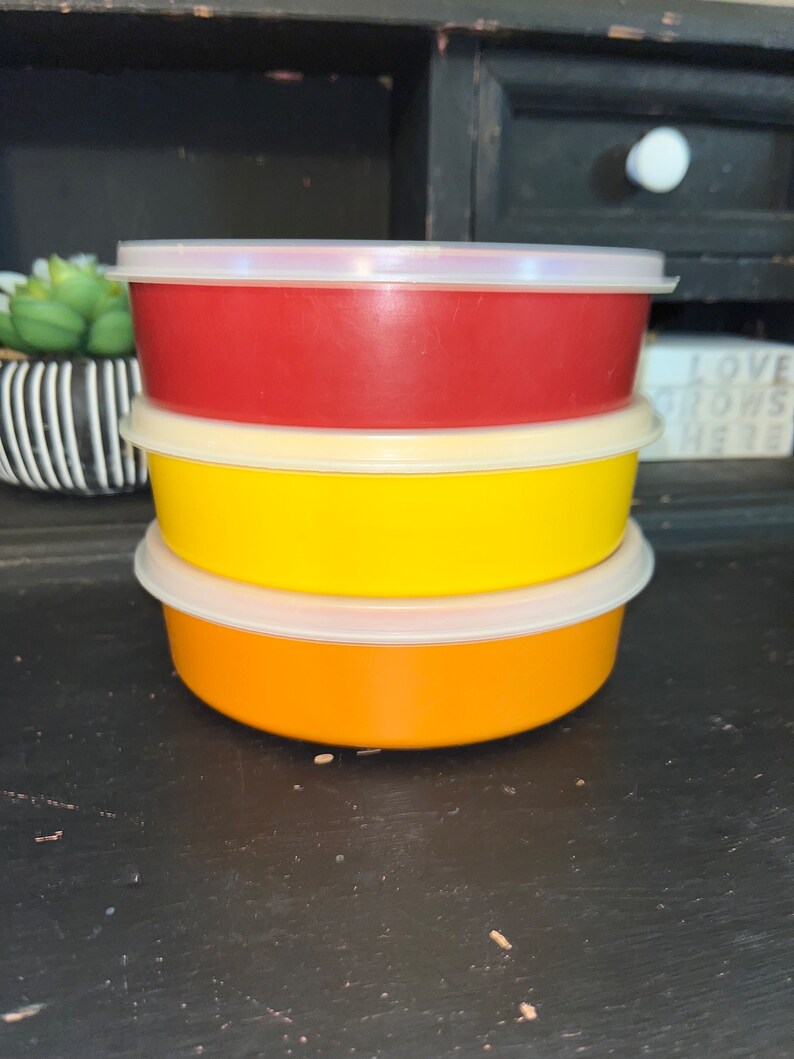 Vintage 1990s Tupperware Cereal Salad Bowl Crafts Storage 1405 Lid 227 ...