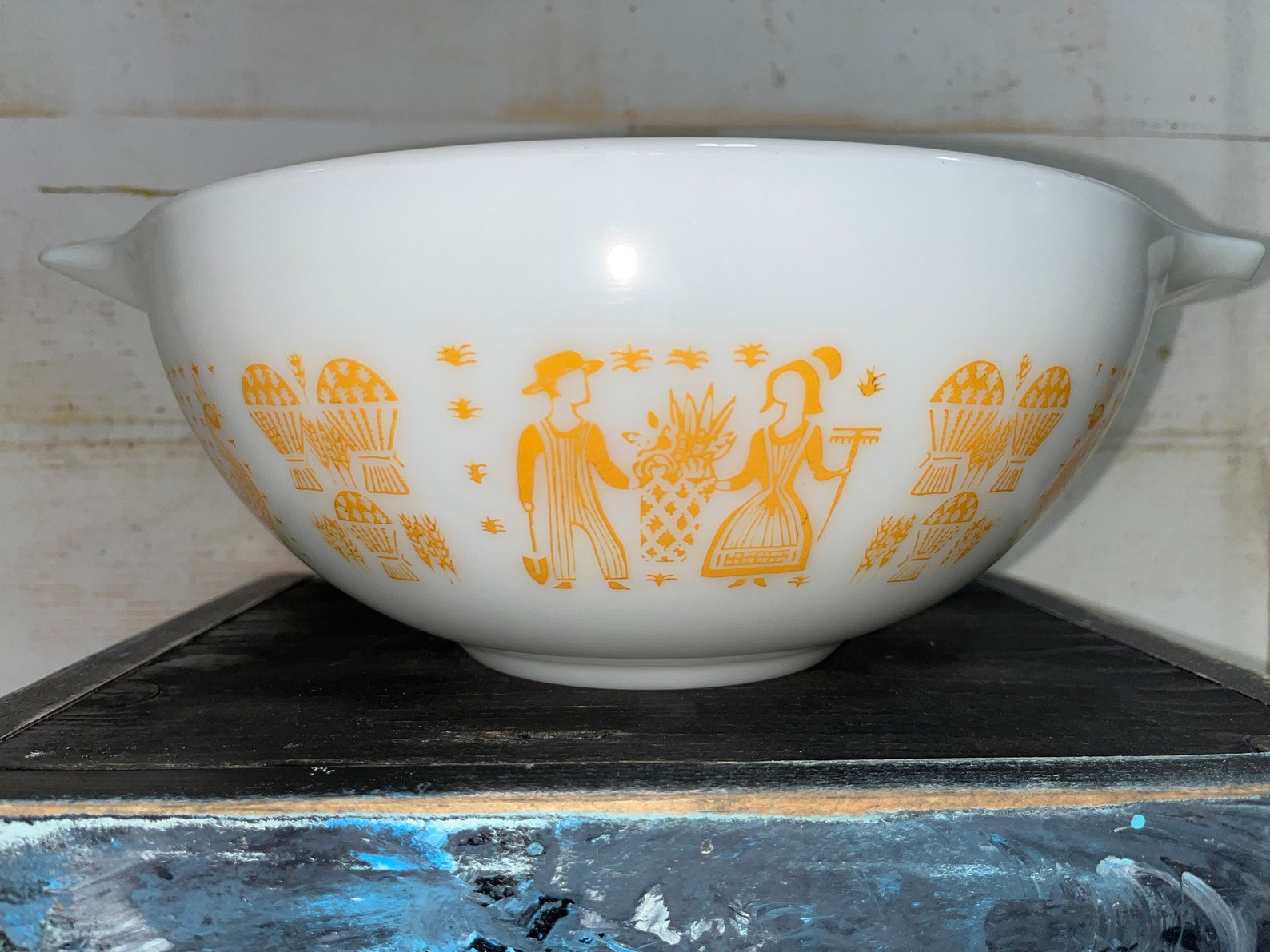 Vintage 1965 Pyrex Pumpkin Butterprint Cinderella Bowl 4 Qt #444 - Etsy