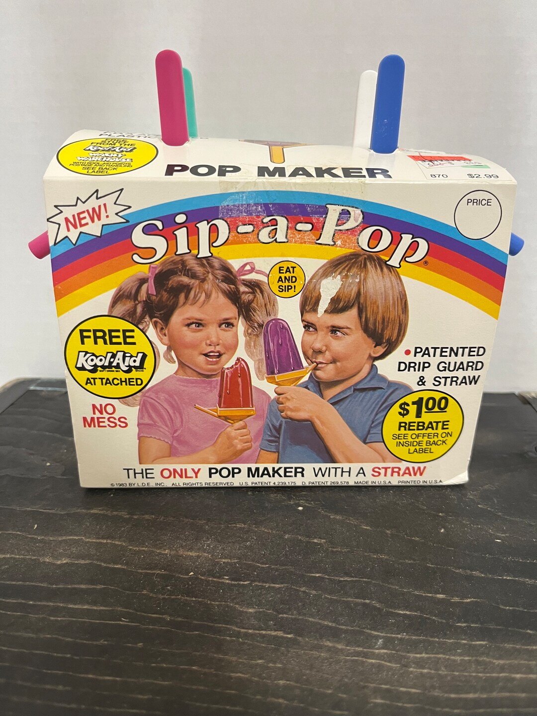 Vintage Kool-aid Sip-a-pop Frozen Popsicle Maker 1980s NEW in Box - Etsy
