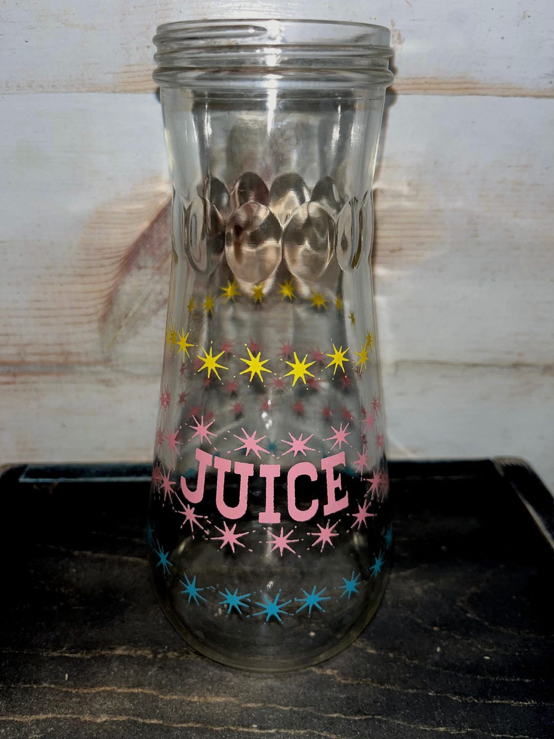 Vintage 1950's Hazel Atlas Atomic Starburst Juice Carafe No LID | Retro ...