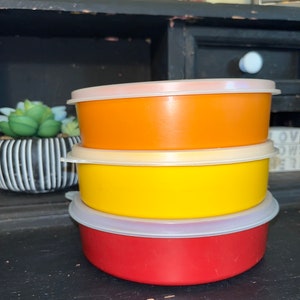 Vintage 1990s Tupperware Cereal Salad Bowl Crafts Storage 1405 Lid 227 ...