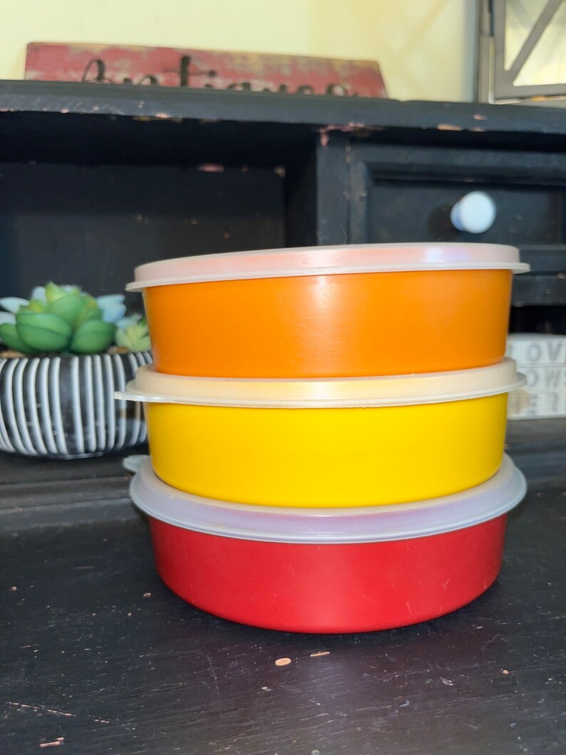 Vintage 1990s Tupperware Cereal Salad Bowl Crafts Storage 1405 Lid 227 ...