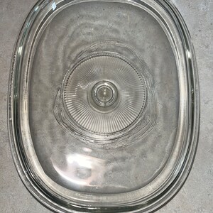 Pyrex Clear Glass Lid Only, Ribbed, Oval DC 1.5 C - Etsy