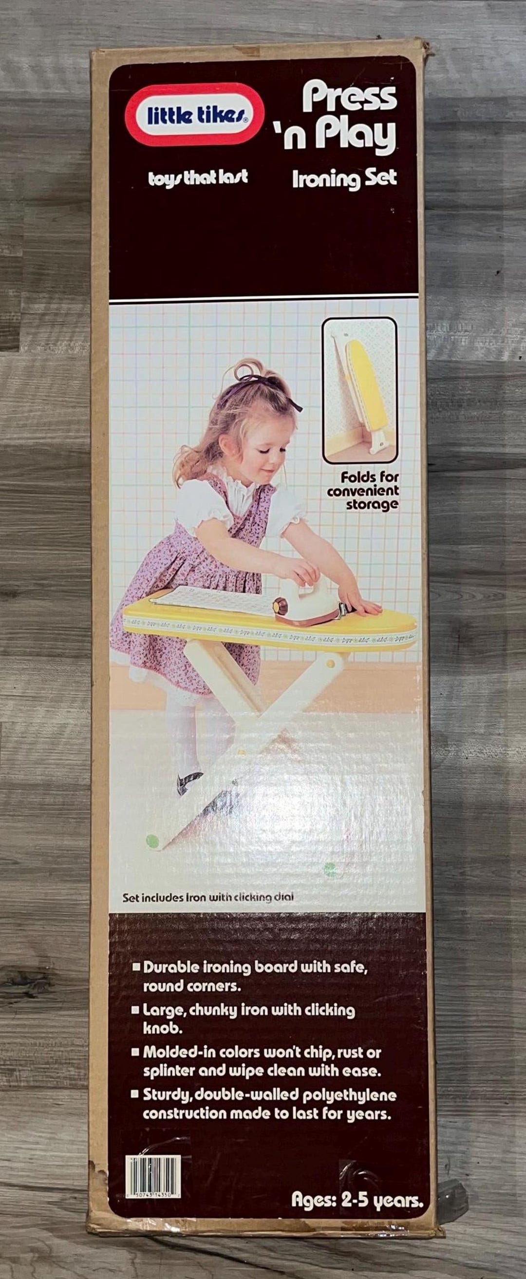 Vintage 1980’s Little Tikes Press ‘n Play Ironing Set With Original Box ...