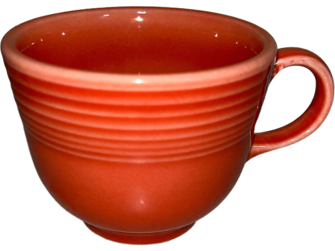 Vintage Fiestaware Fiesta Ware Coffee Mugs Tea Cups Persimmon 1 Cup - Etsy