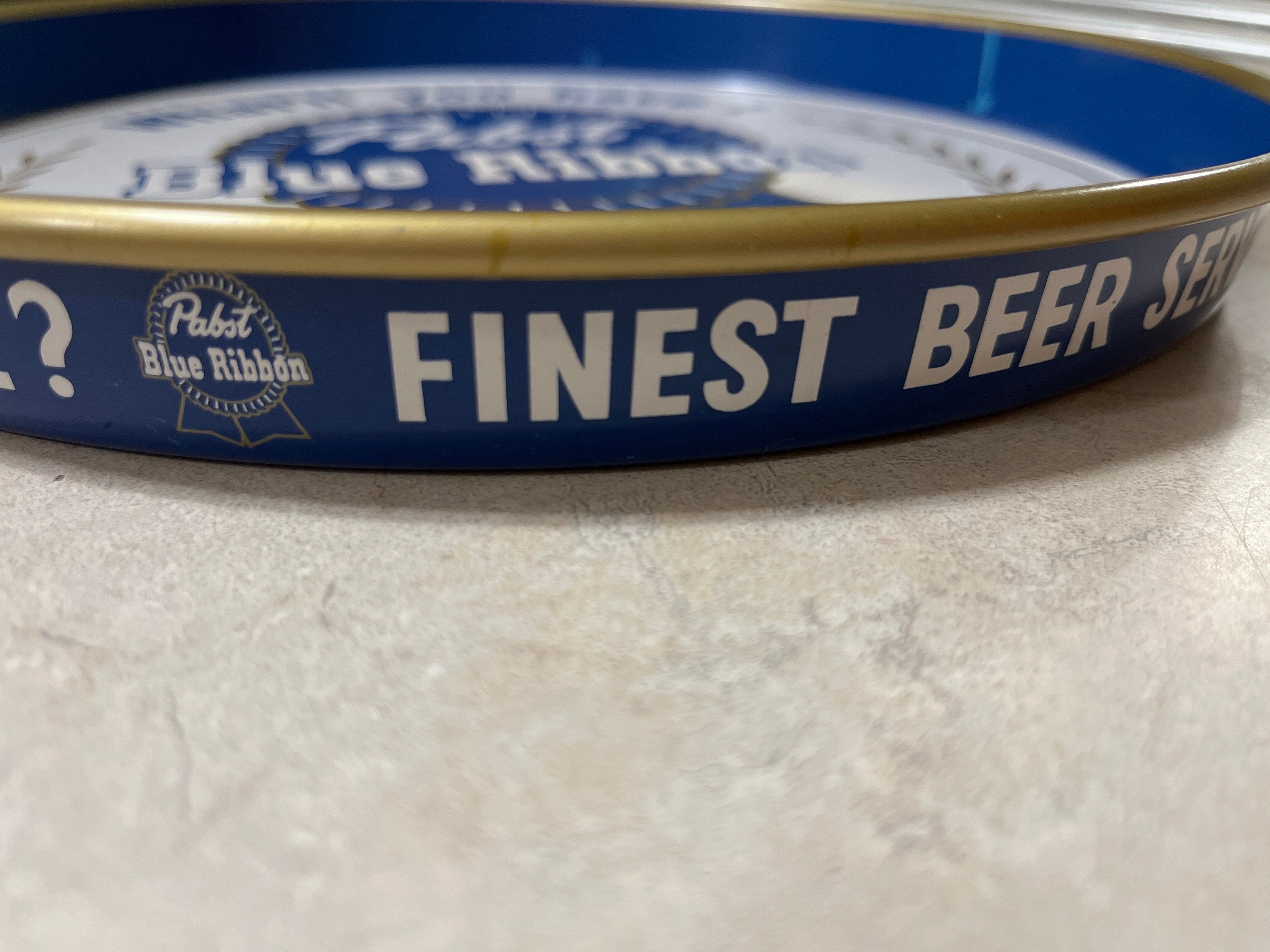 Vintage Pabst Blue Ribbon Beer Tray PBR Since 1844 - Etsy