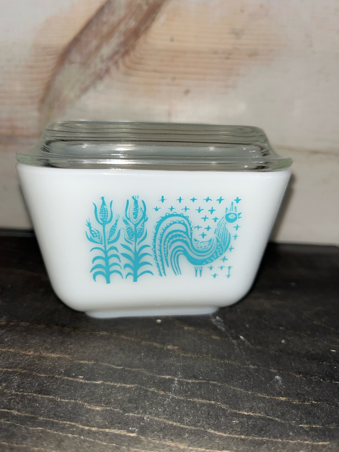 Vintage Pyrex Amish Butterprint Pattern Refrigerator Dish/lid 501. 1 1/ ...