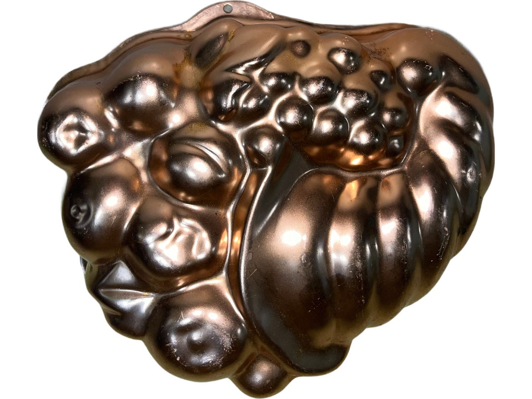 Vintage Copper Cornucopia Jello Mold - Wear Ever Kitchen Decor - Etsy