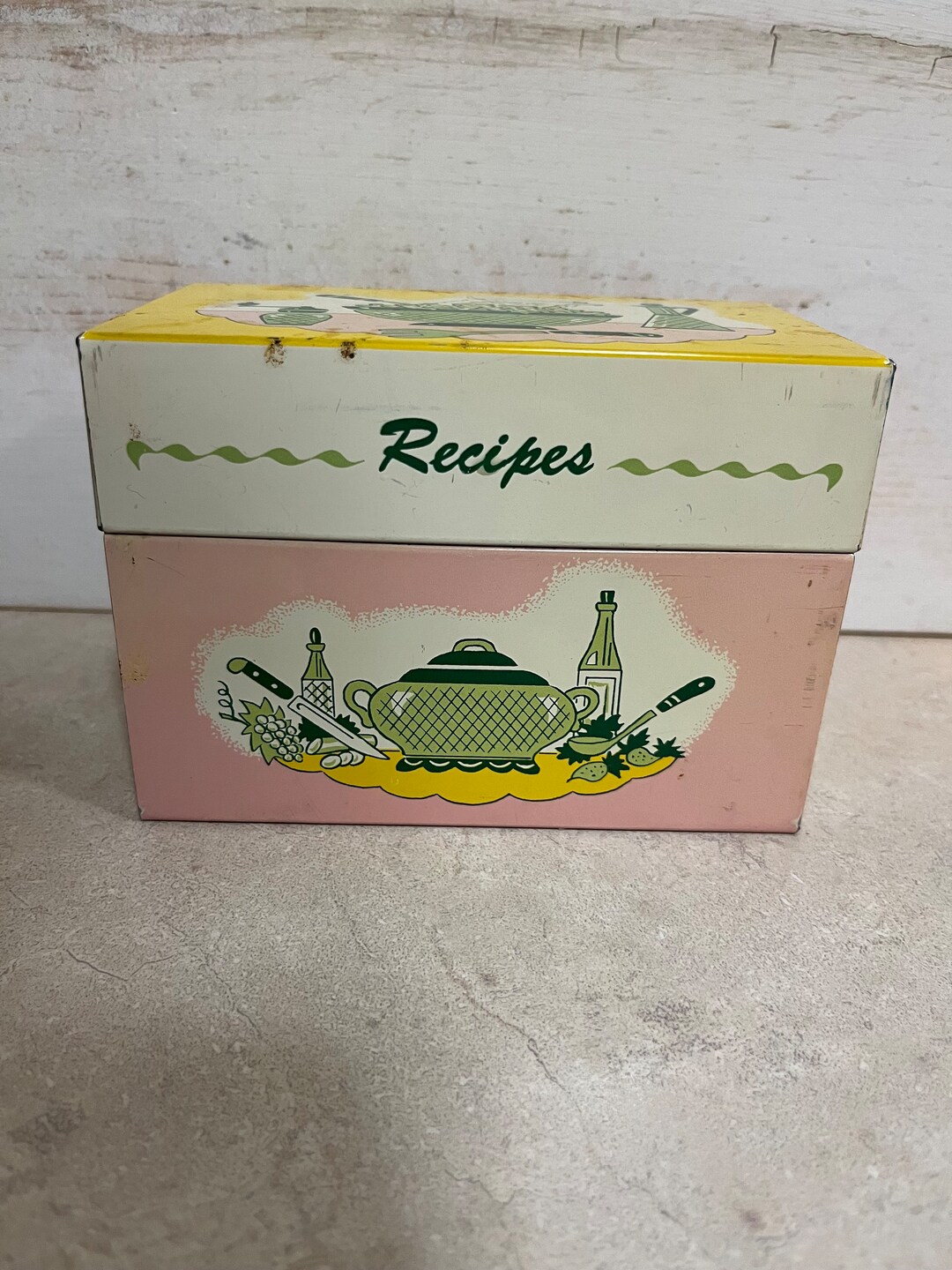 Vintage Recipe Box by Ohio Art Company MCM Midcentury 1950s - Etsy