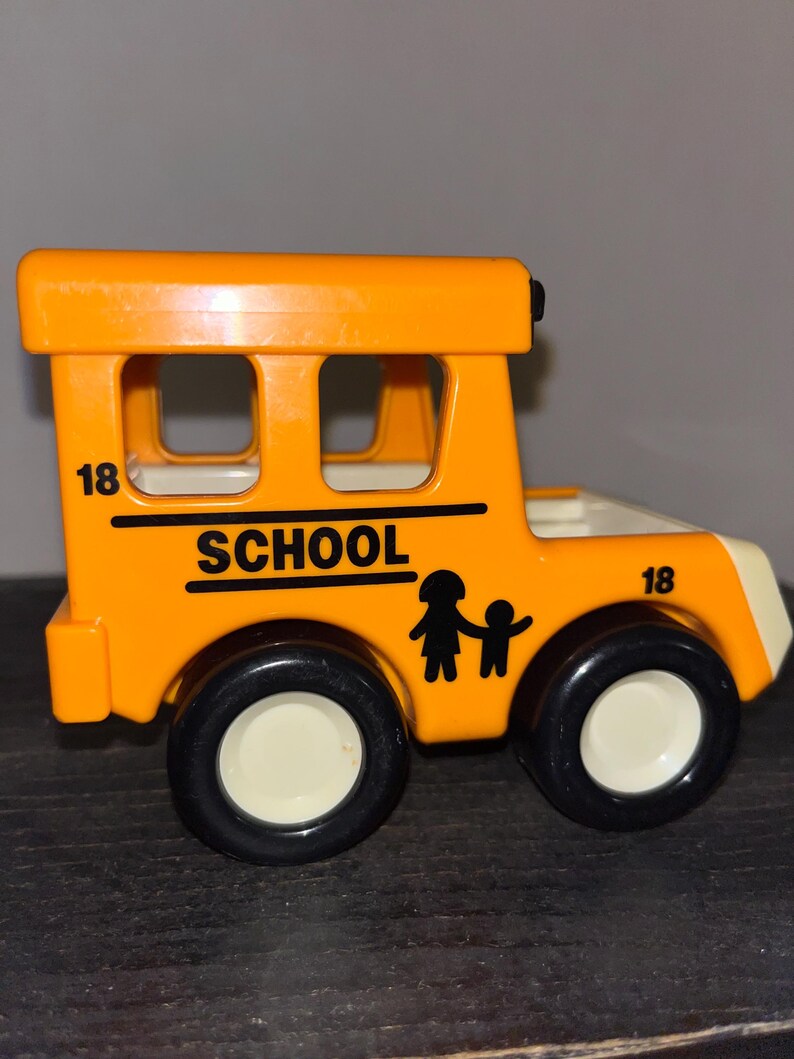 Vintage 1987 Tonka Yellow School Bus Toy Vehicle Chunky 5" Clicking ...
