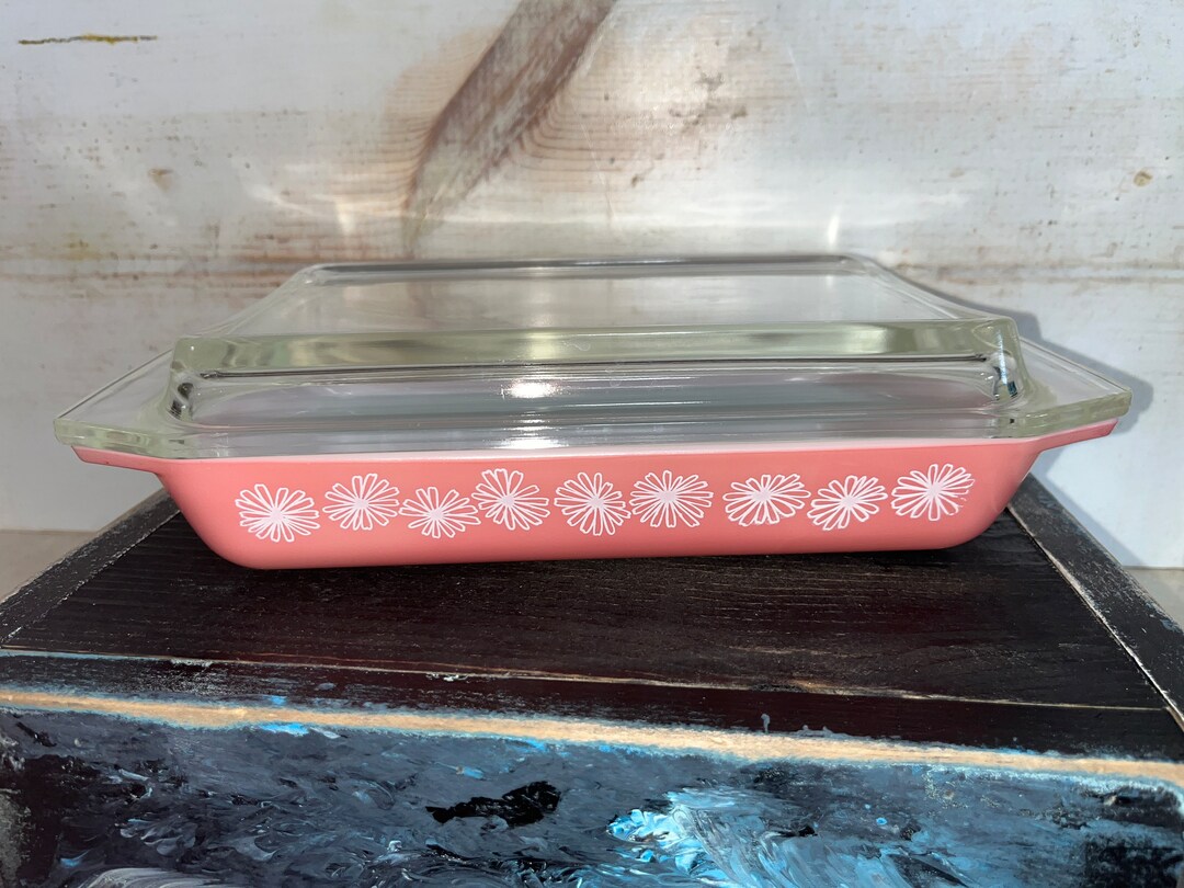 Pyrex Pink Daisy Space Saver 548 Casserole Dish - 1.25 Qt Capacity - Etsy