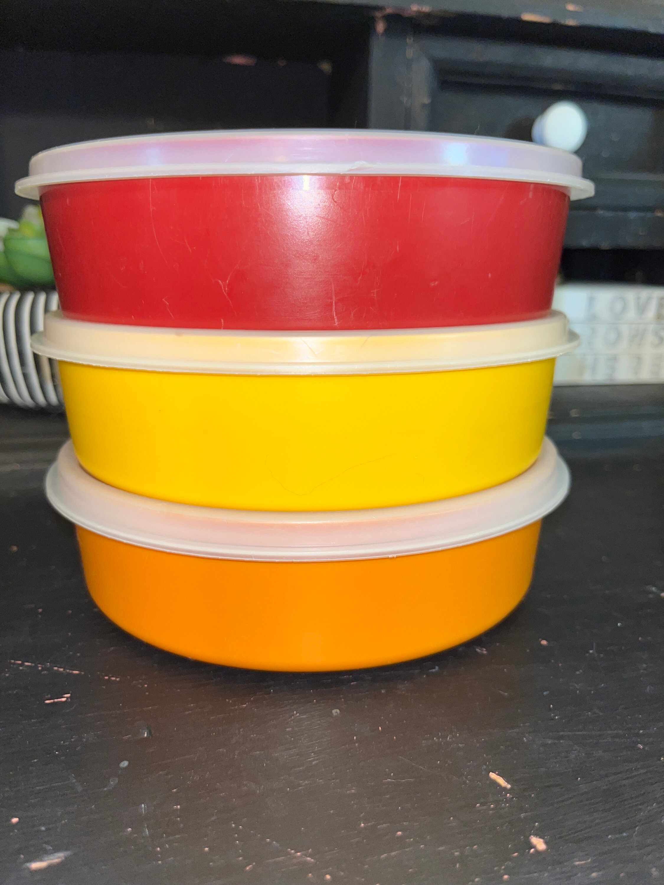 Vintage 1990s Tupperware Cereal Salad Bowl Crafts Storage 1405 Lid 227 ...