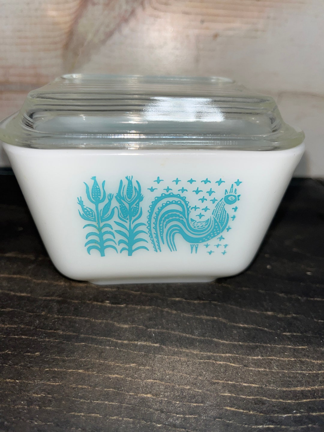 Vintage Pyrex Amish Butterprint Pattern Refrigerator Dish/lid #501. 1 1 ...