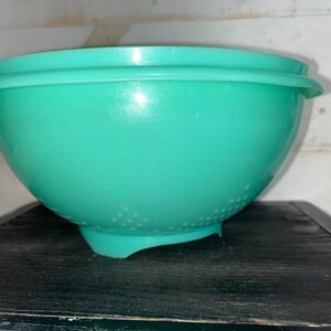 Vintage Tupperware Colander Jadeite Green 10” X 5” Strainer Bowl 339 ...