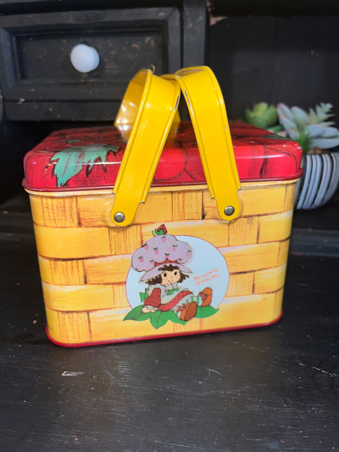 Vintage 1980s Tin Strawberry Shortcake Lunch Pail - Etsy