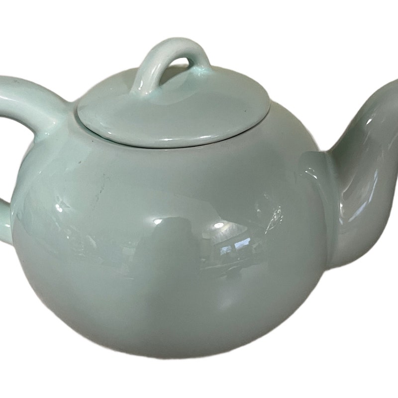 Green Teapot - Etsy