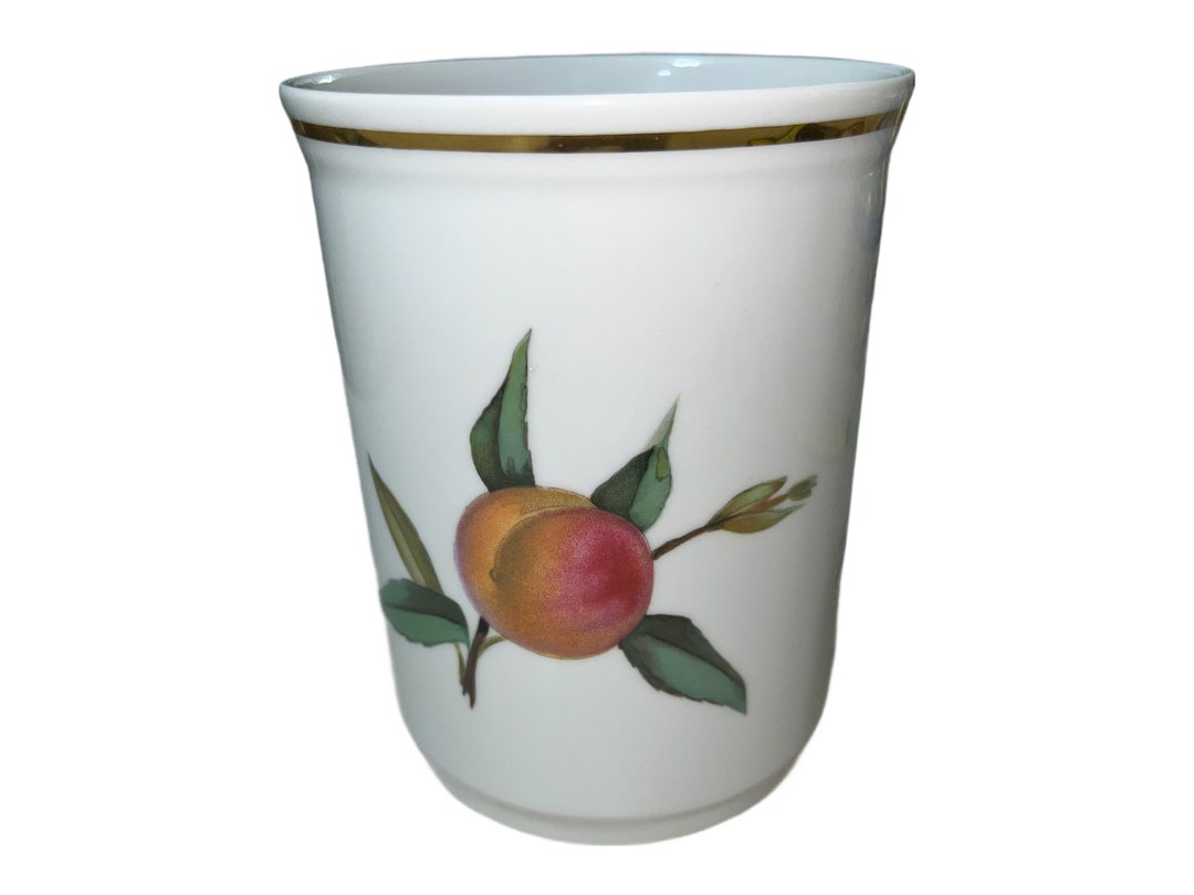 Royal Worcester Evesham Gold Utensil Holder - Etsy