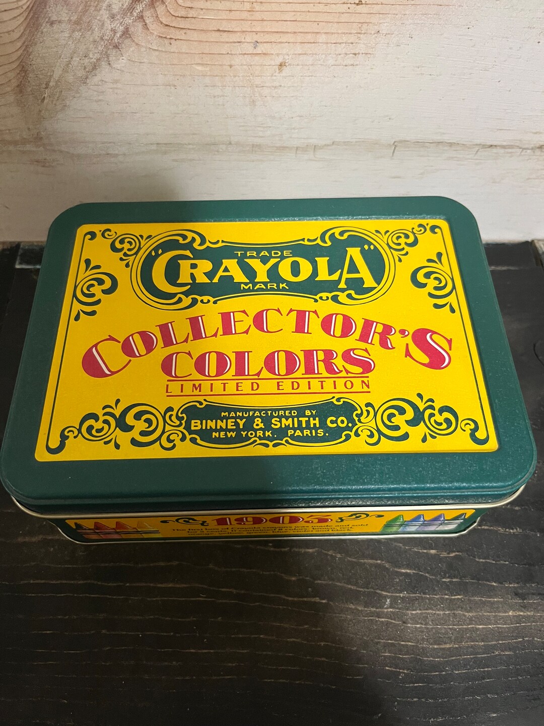 1991 Limited Collectors Edition Crayola Crayon Tin With Original ...