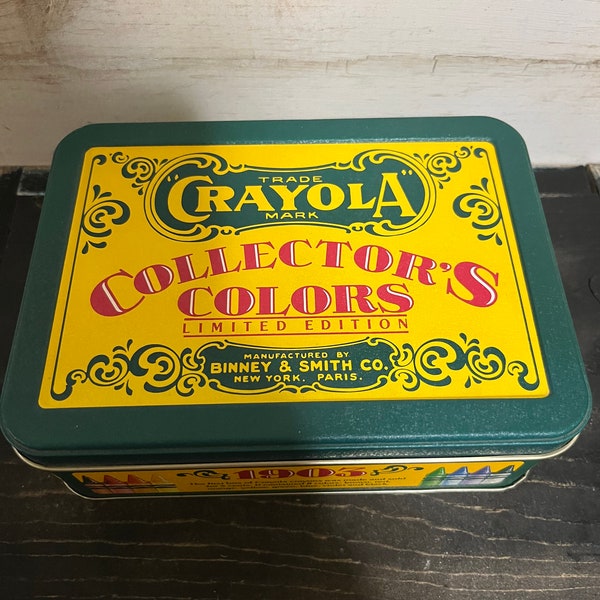 Crayola Crayon Tin - Etsy