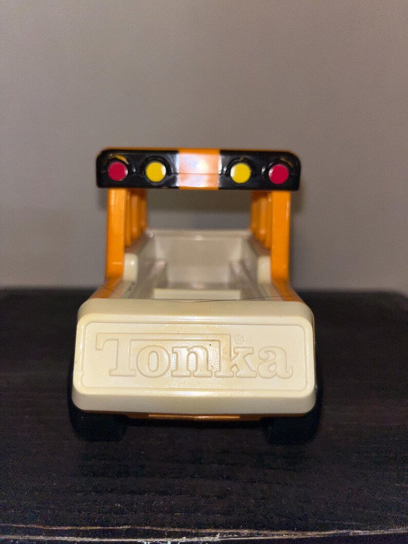 Vintage 1987 Tonka Yellow School Bus Toy Vehicle Chunky 5" Clicking ...