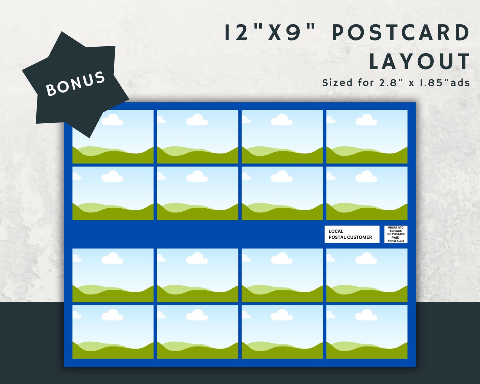 Canva Ad Template (small), EDDM Direct Mail Coupon Template, Ad Designs ...