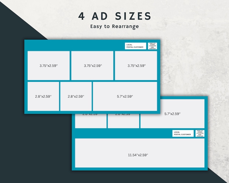 EDDM 12x6.5 New Mover Postcard Canva Template With Bleed | Usps ...