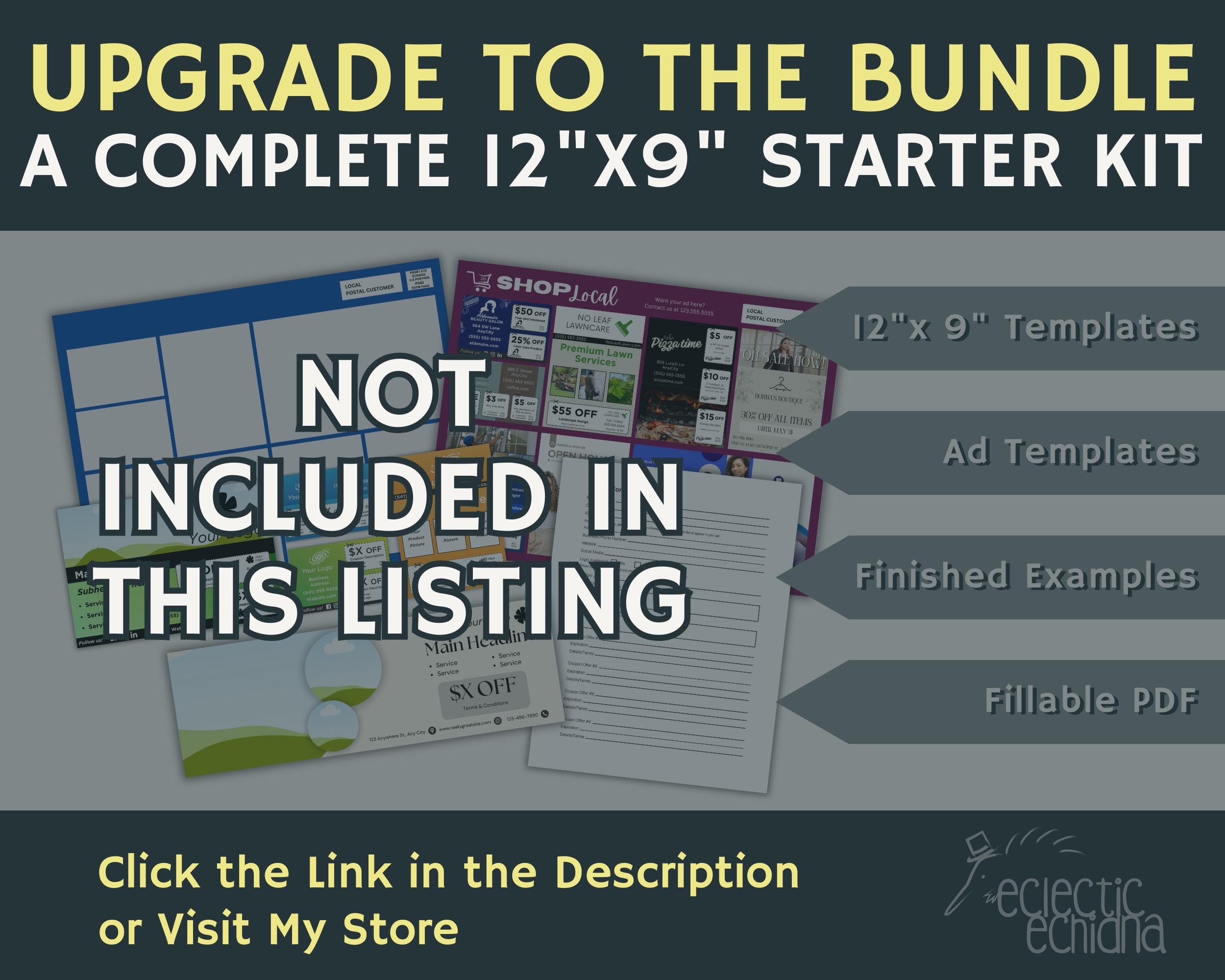 EDDM 12x9 Postcard Canva Template | Usps-compliant Design | 8 Layouts ...