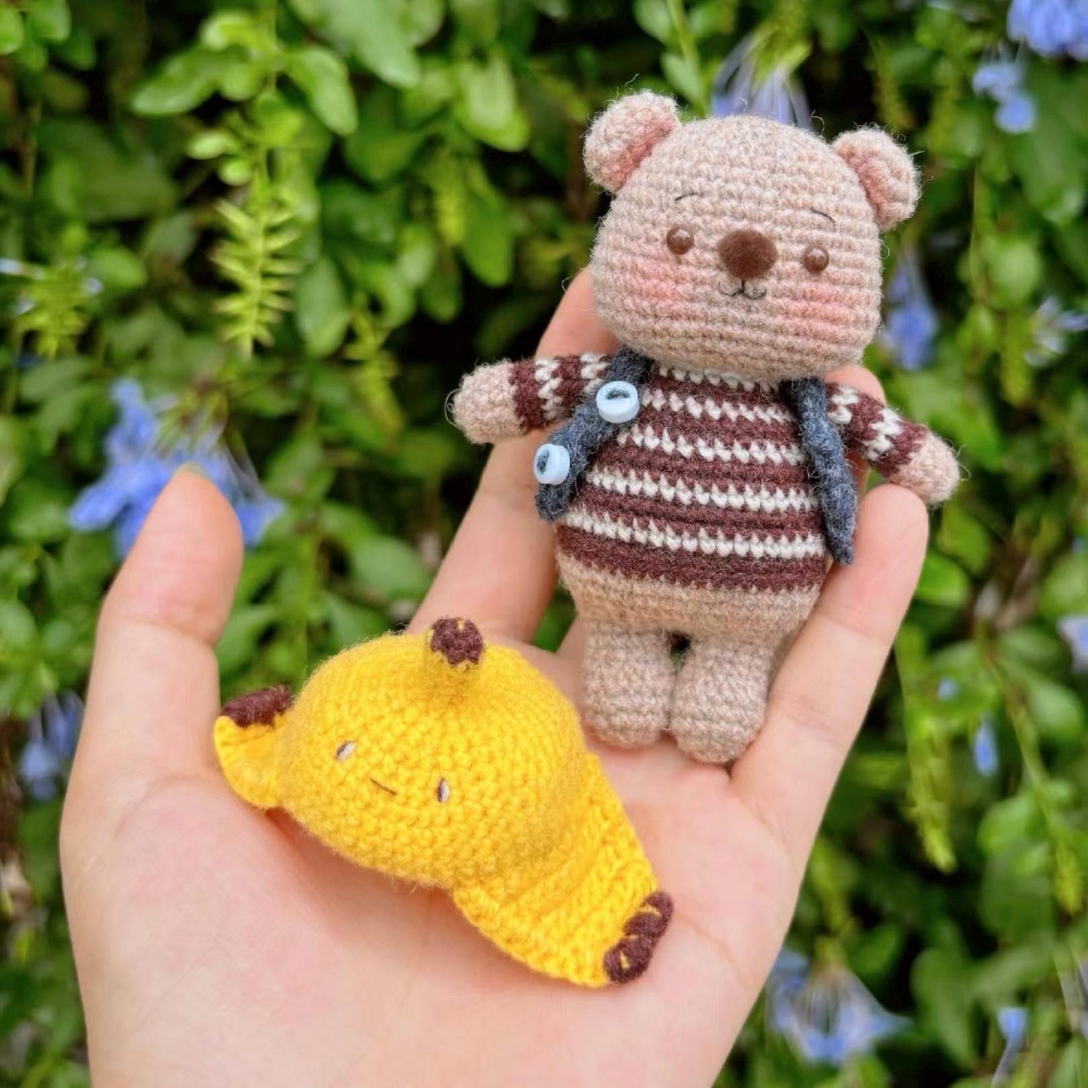 Cute Banana Bear Crochet PDF Pattern, Crochet Bear Amigurumi PDF ...