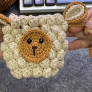 Mini Bag Crochet Pattern, Cute Pouch Handmade, Crochet Sheep Mini Bag ...