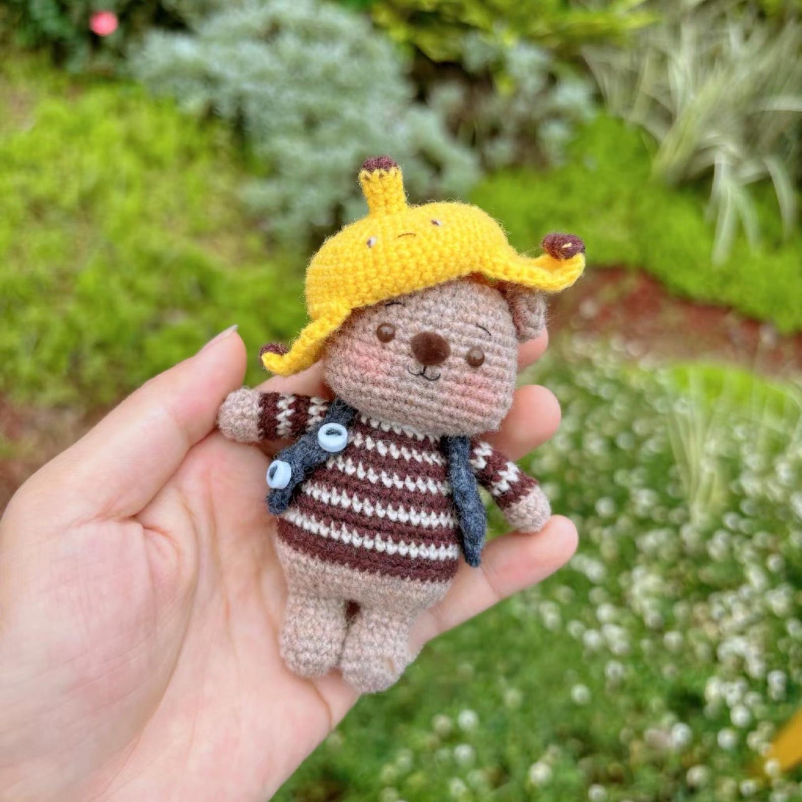 Cute Banana Bear Crochet PDF Pattern, Crochet Bear Amigurumi PDF ...