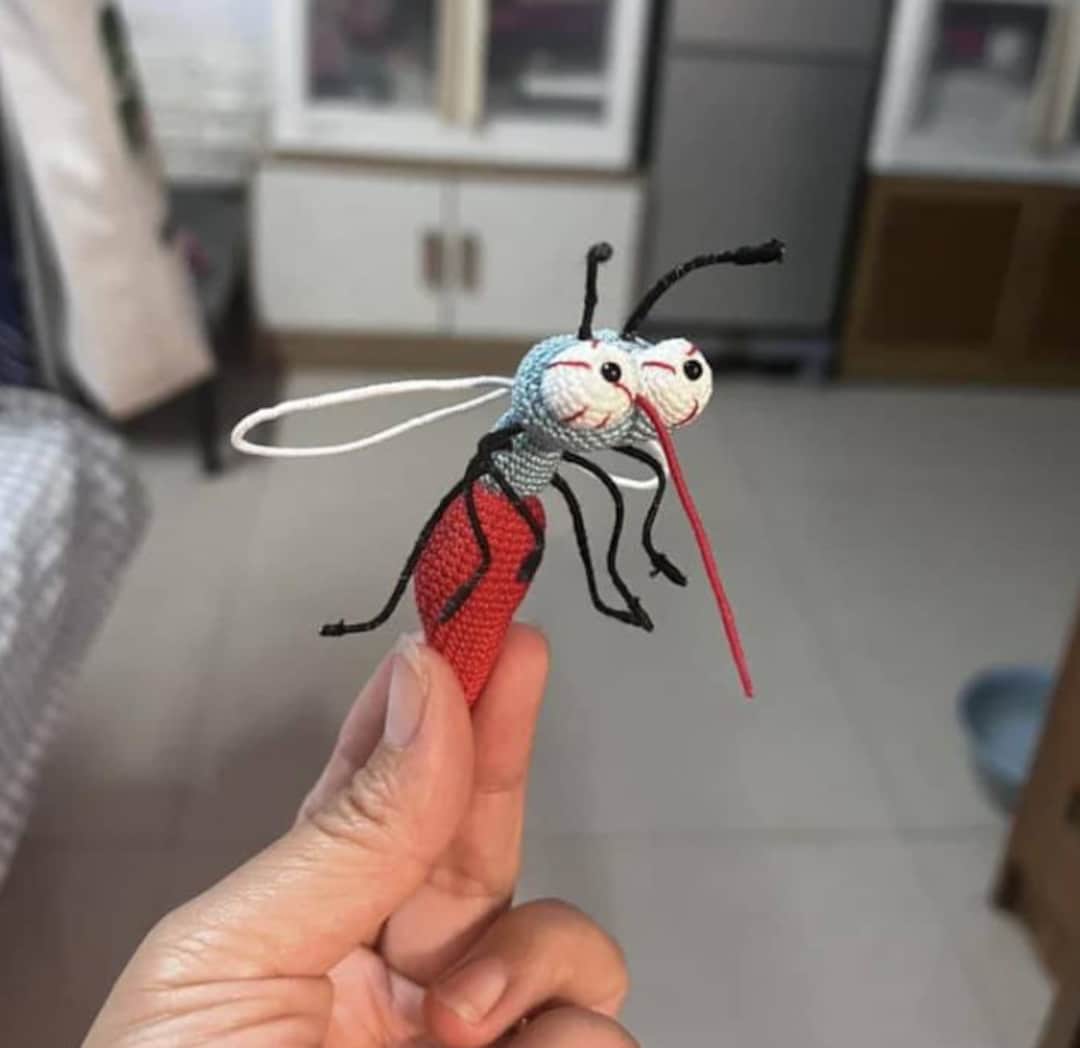 Crochet Funny Mosquito Pattern, No-sew Crochet Pattern, Crochet PDF ...