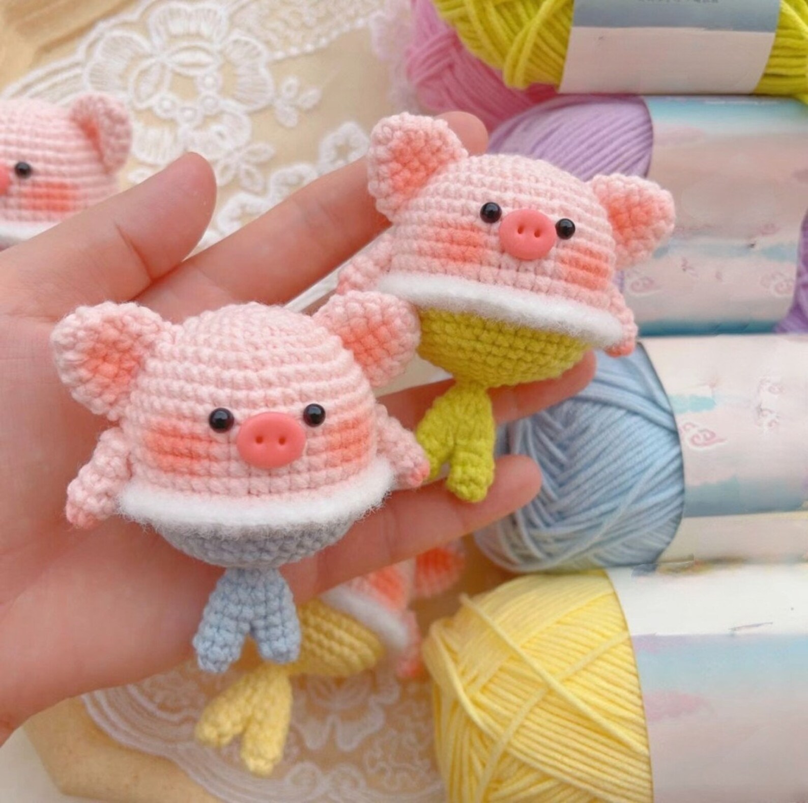 Crochet Cute Pig Mermaid PDF Pattern, Cute Pig Amigurumi PDF Pattern ...