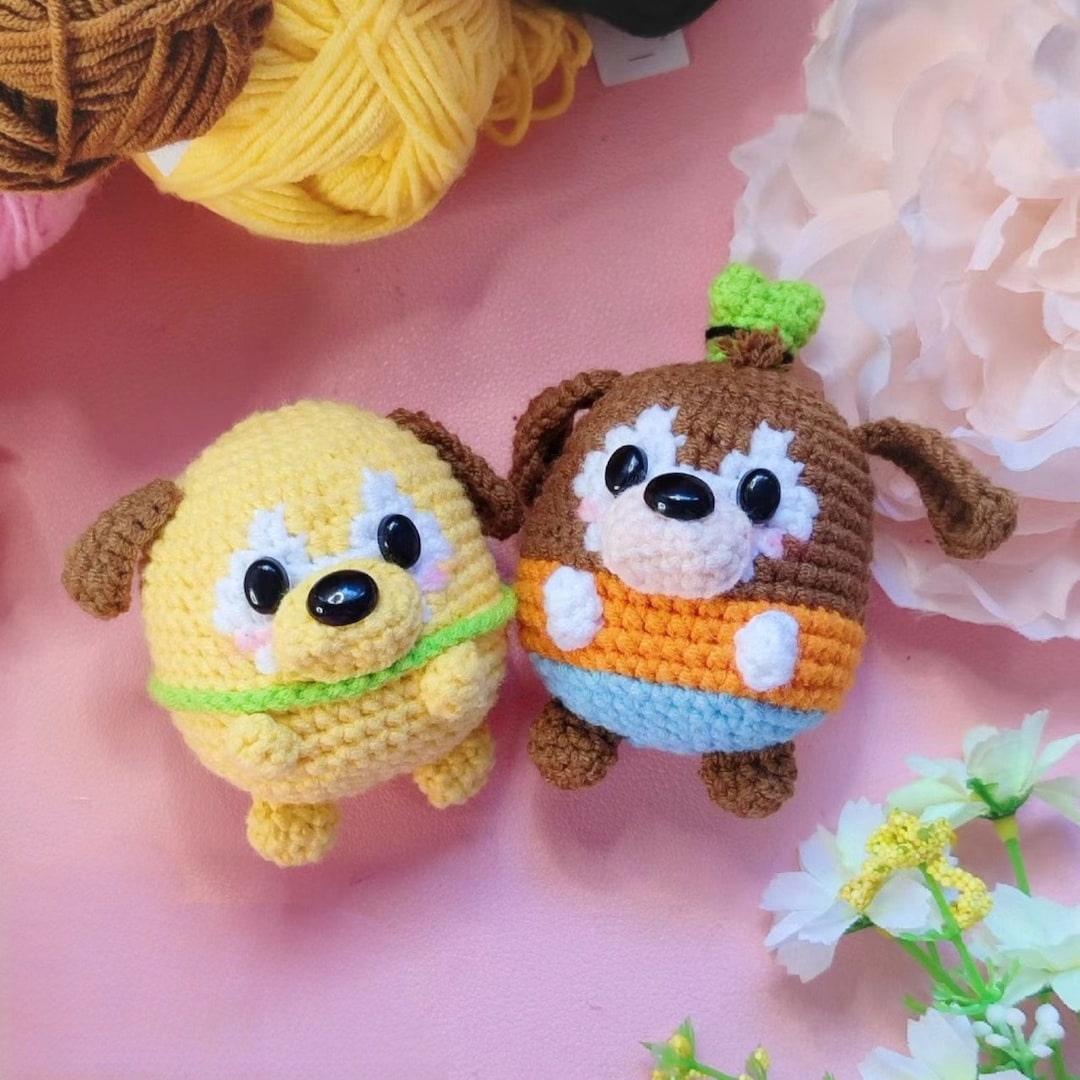 Crochet Cute Dogs Cartoon Characters PDF Pattern, Crochet Dog Amigurumi ...