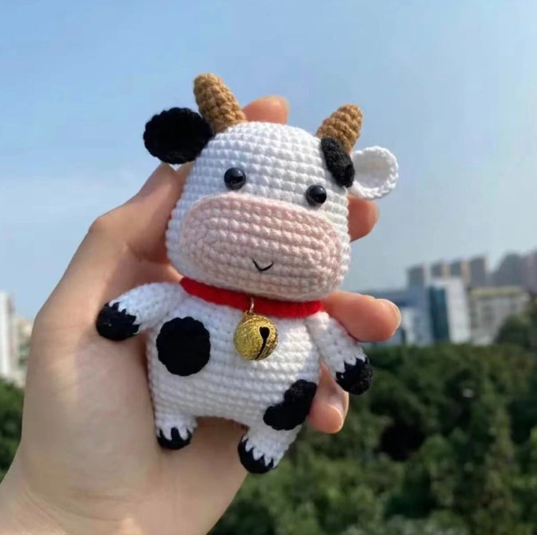 Dairy Cow Crochet PDF Pattern, Crochet Dairy Cow Amigurumi PDF Pattern ...