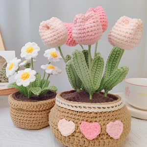 Tulip Pot Crochet PDF Pattern, Crochet Tulip Pot Amigurumi PDF Pattern ...