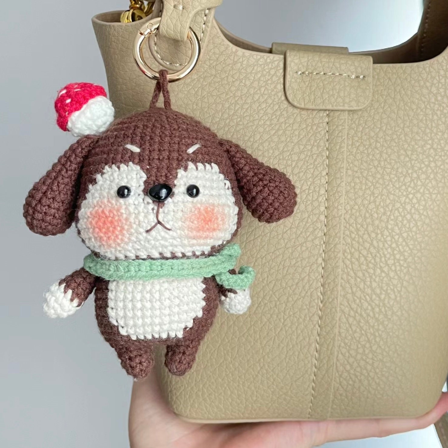 Crochet Cute Dog Keychain PDF Pattern, Crochet Puppy Amigurumi PDF ...