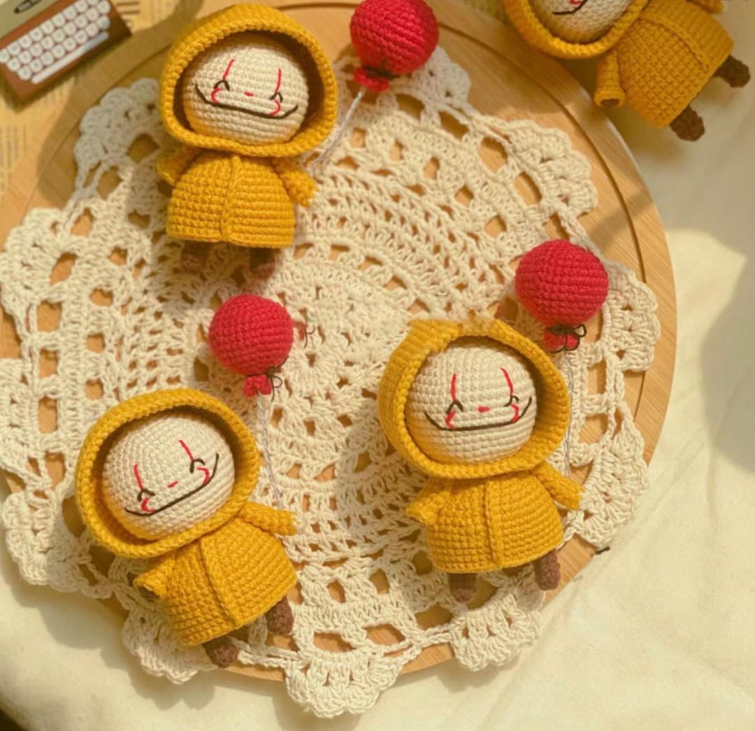 Crochet Spooky Clown Doll PDF Pattern, Adorable Spooky Crochet Doll ...