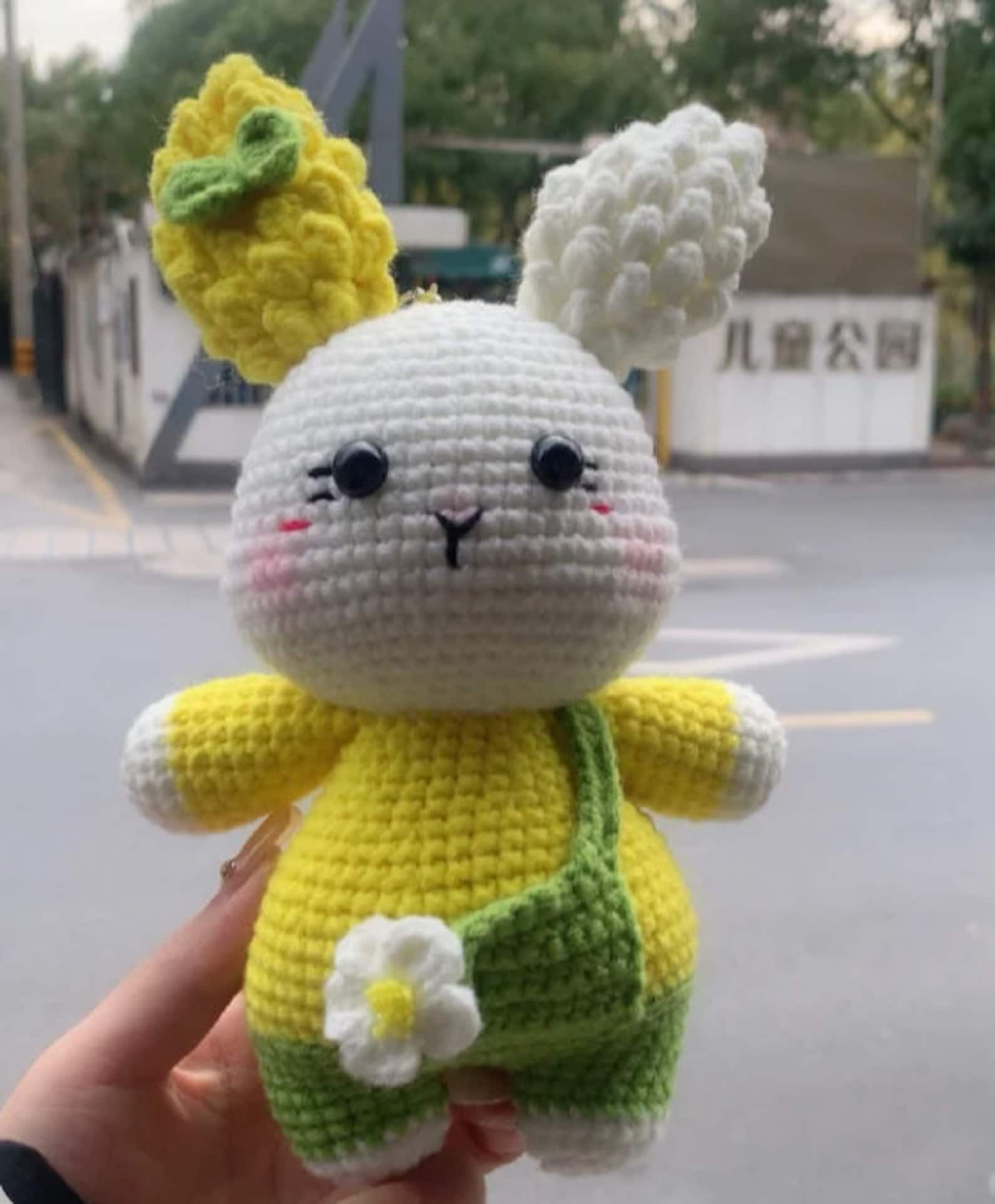 Crochet Corn Bunny PDF Pattern, No-sew Crochet Pattern, Bunny Amigurumi ...