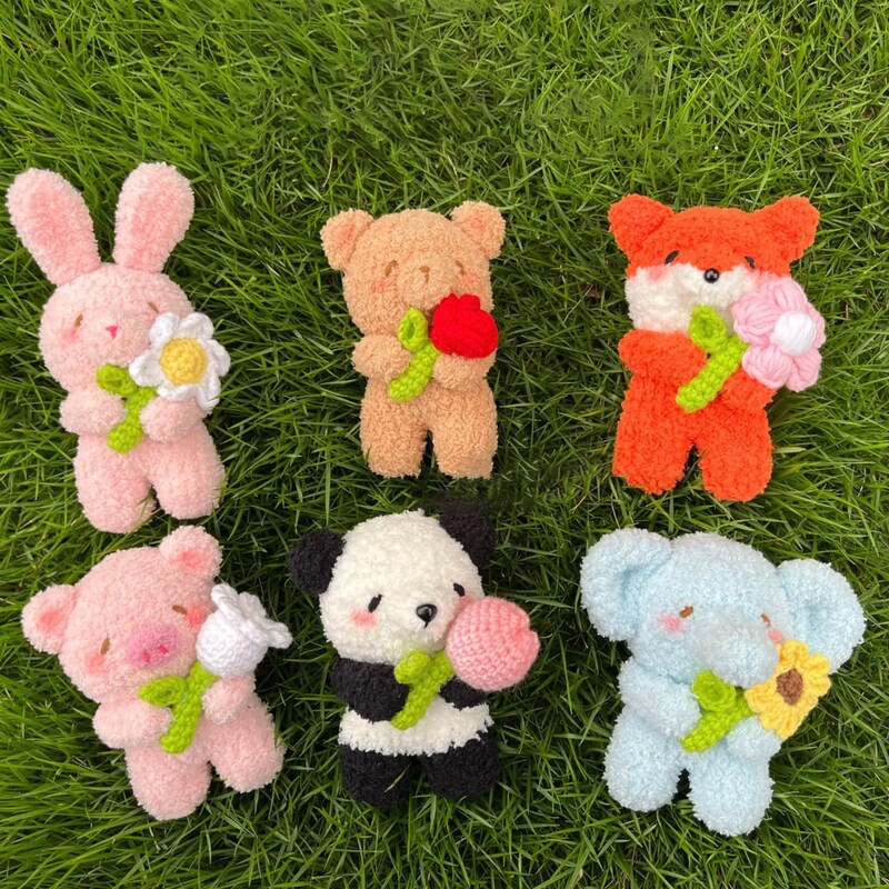 Mini Crochet Animals - Etsy