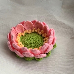 Lotus Coaster Crochet PDF Pattern, No-sew Crochet Pattern, Lotus Flower ...