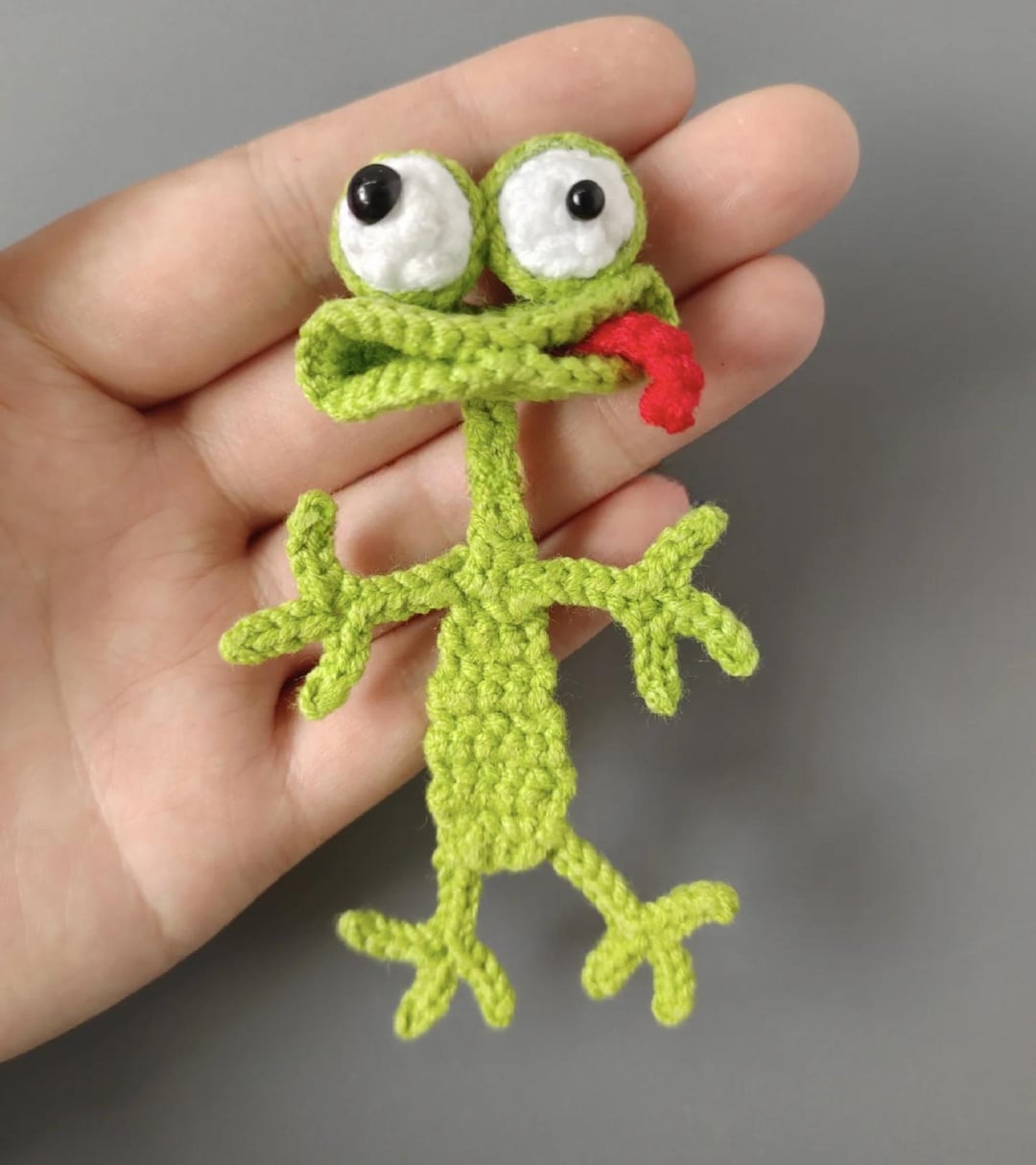 Funny Lizard Bookmark Crochet PDF Pattern, Easy Crochet Cute Animal ...