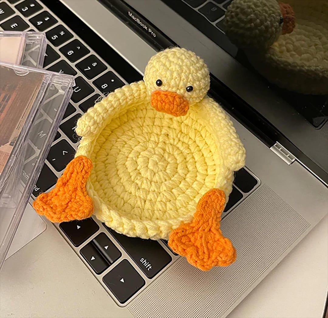 Duck Coaster Crochet PDF Pattern, Low-sew Crochet Pattern, Duck ...