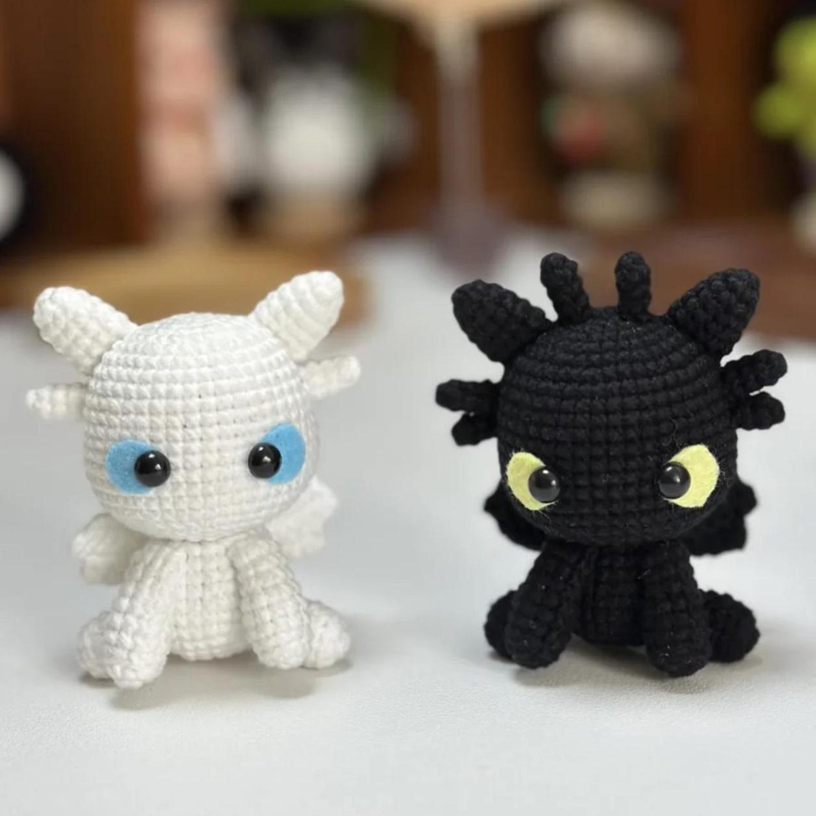 Patron PDF édenté au crochet, tutoriel amigurumi dragon édenté étape ...