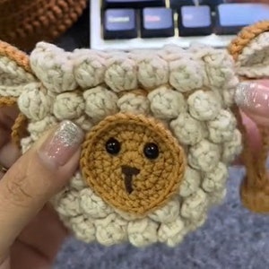 Mini Bag Crochet Pattern, Cute Pouch Handmade, Crochet Sheep Mini Bag ...