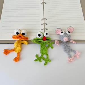 Funny Lizard Bookmark Crochet PDF Pattern, Easy Crochet Cute Animal ...