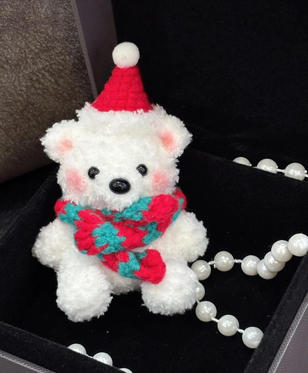 Christmas Bear Crochet PDF Pattern - Crochet Mini Teddy Christmas ...