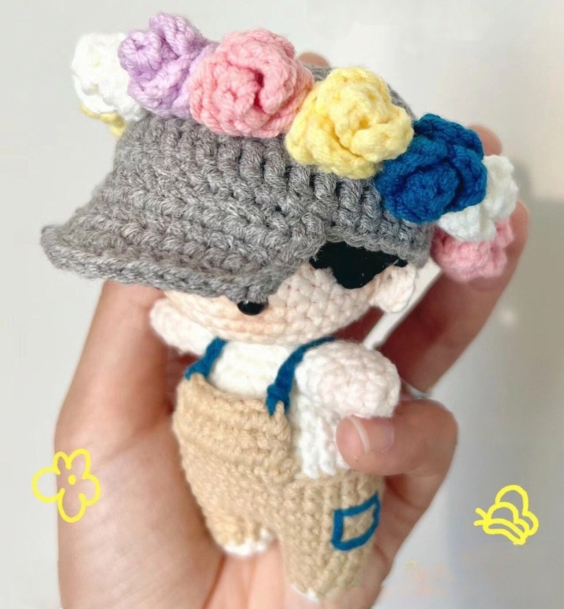Crochet Boy Doll Flower PDF Pattern, Crochet Cute Doll Amigurumi PDF ...
